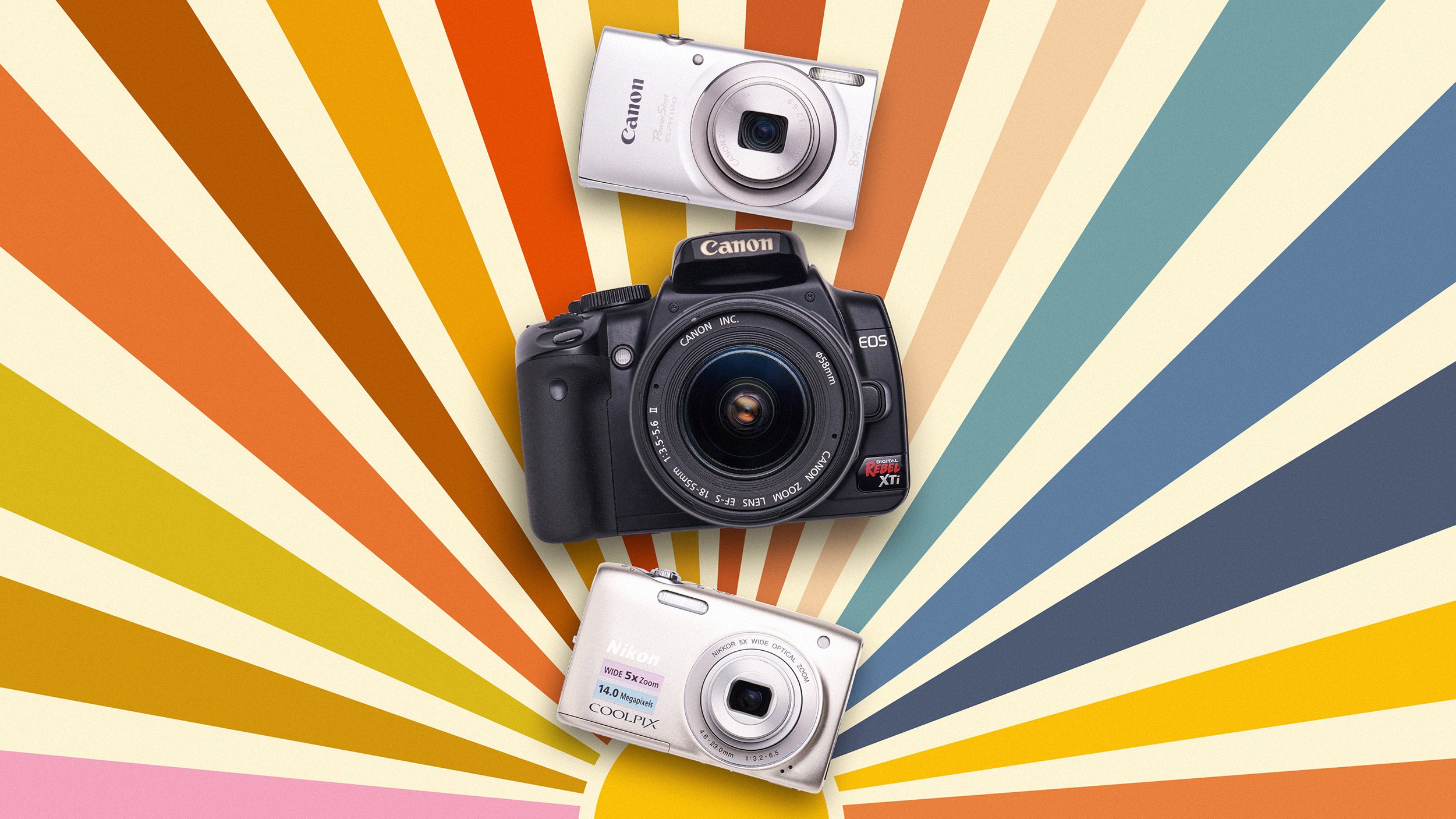 Lovingly Restored Film Cameras and Retro Digicams
