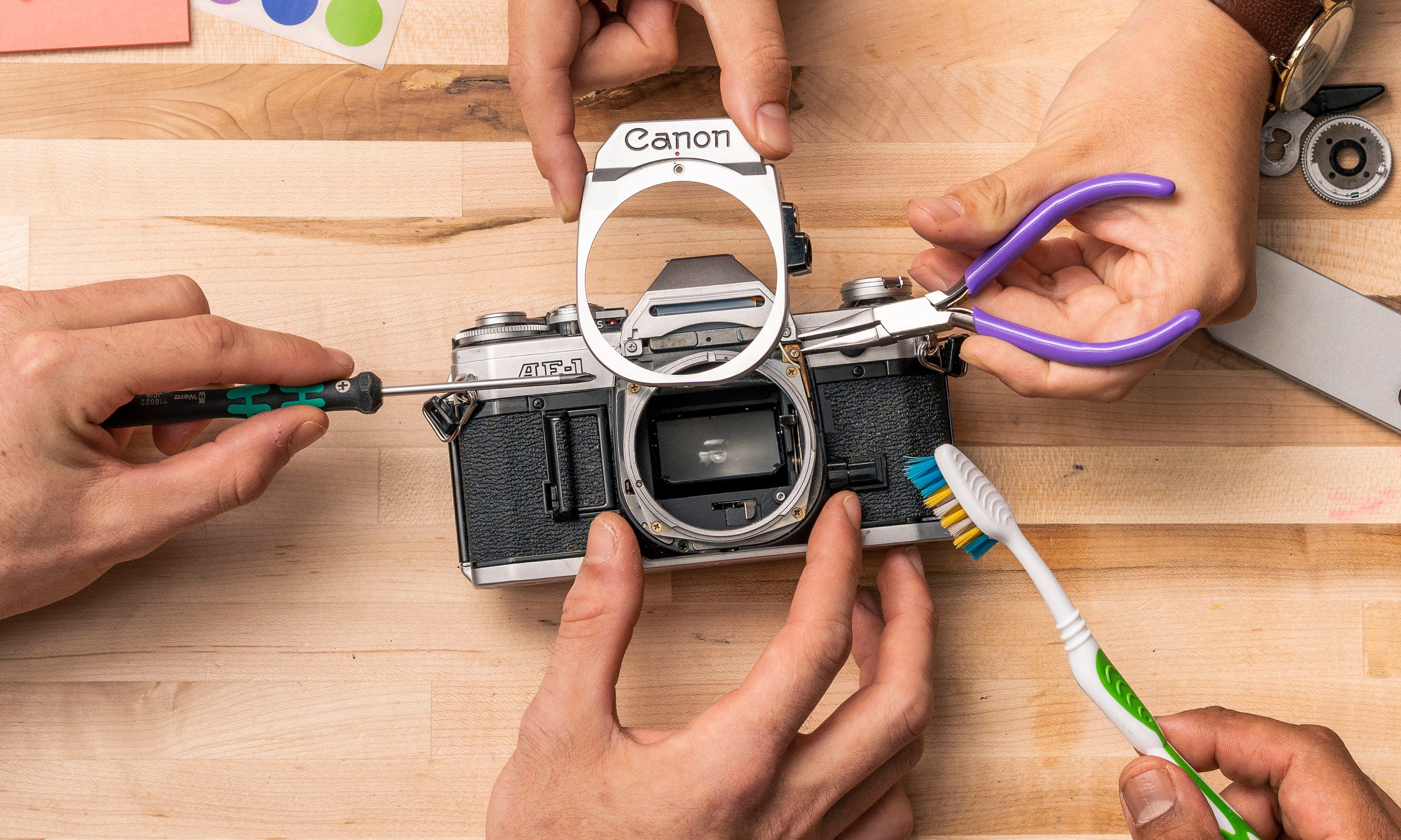 Lovingly Restored Film Cameras and Retro Digicams