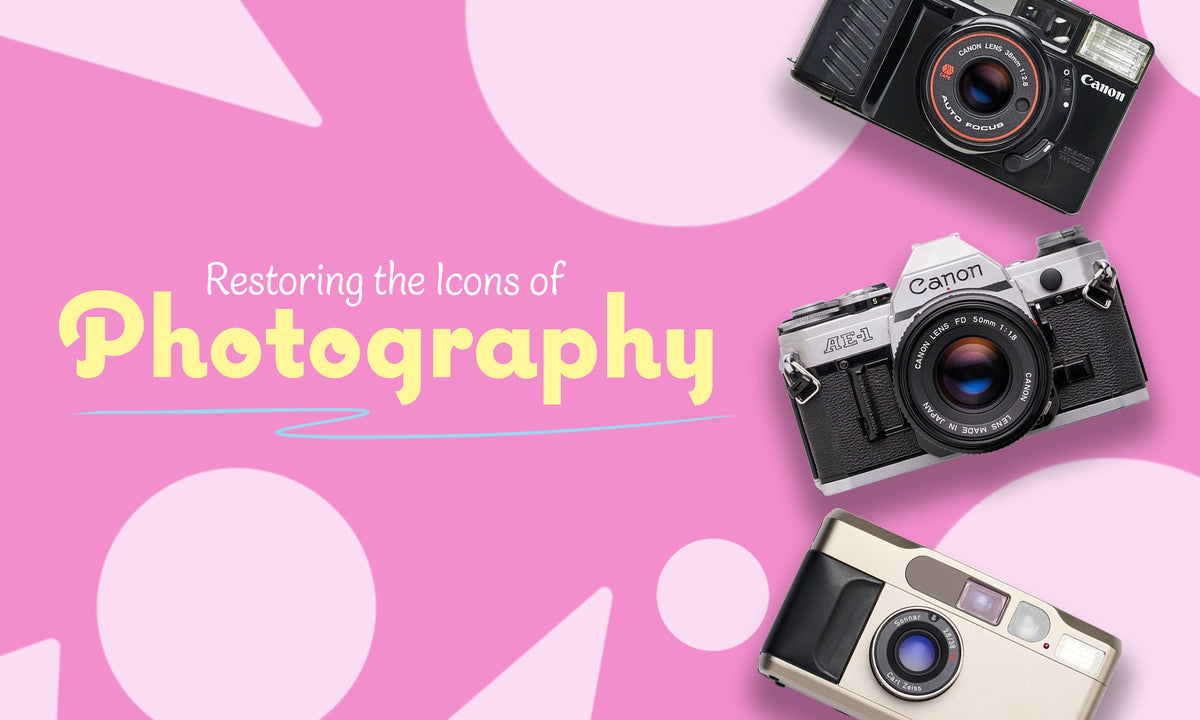 Lovingly Restored Film Cameras and Retro Digicams