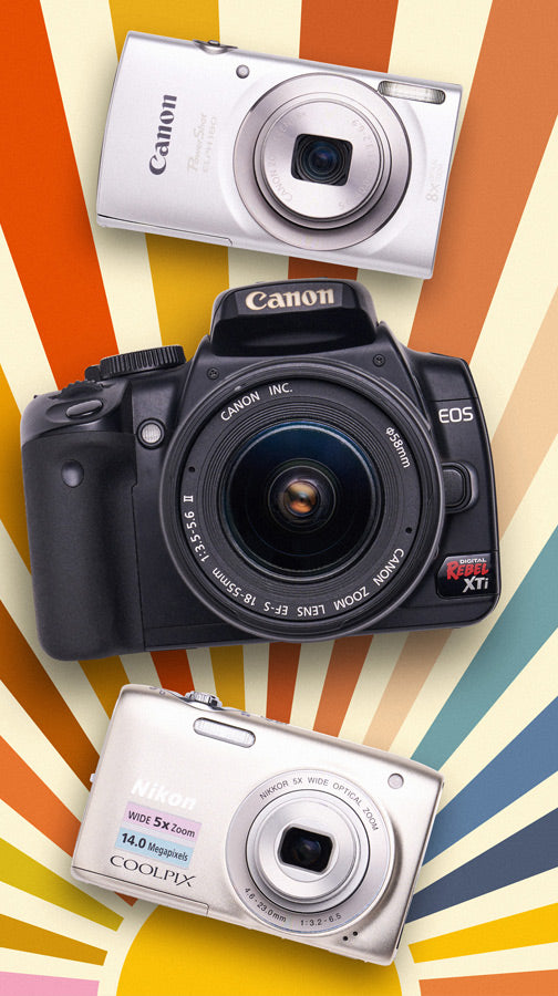 Lovingly Restored Film Cameras and Retro Digicams